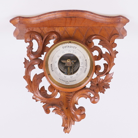 CONSOLE SHELF, with barometer, CA Paterson, Gothenburg. Miscellaneous ...