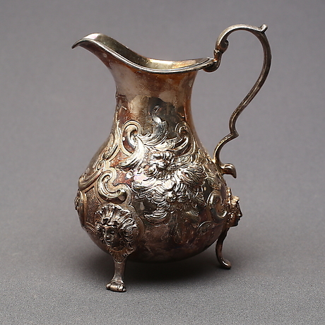 CREAM POT, rococo style, silver, 20th century. Silver & Metals - Silver ...