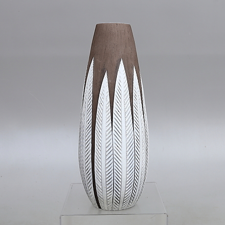 ANNA-LISA THOMSON. Floor vase, stoneware, "Paprika", Upsala-Ekeby, mid-20th century. Ceramics ...