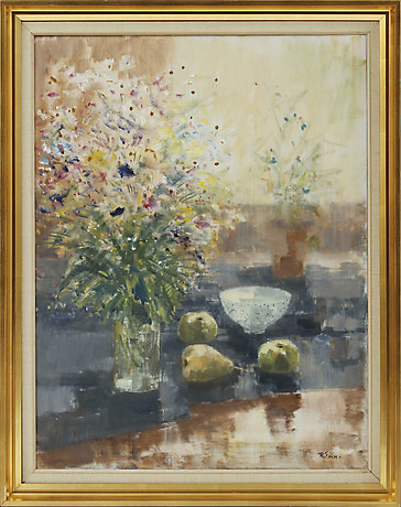 RAGNAR FALK. Still life, oil on canvas, signed. Art - Paintings - Auctionet
