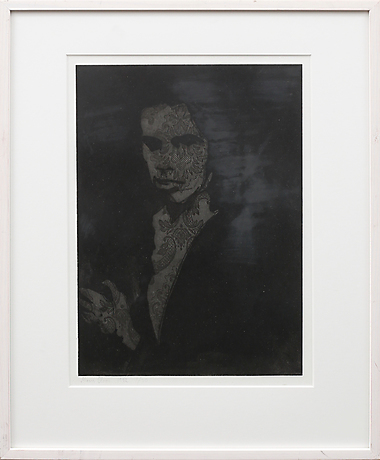 MARIA OLSSON. Lithography, figure composition, no. 1/40, signed, dated ...