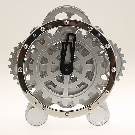 TABLE CLOCK, "Time machine", metal and plastic. Clocks & Watches ...