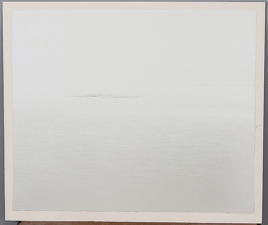 ARNE OLSSON. Sea band, lithograph, monogram signed and numbered 32/150 ...