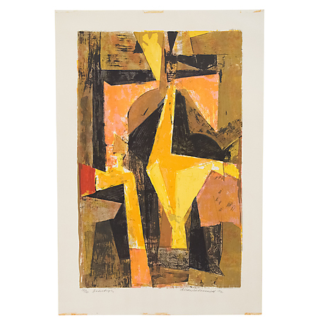 ALLAN SCHMIDT. LITHOGRAPHY, signed. Art - Engravings & Prints - Auctionet