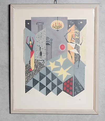 STELLAN MÖRNER. color lithograph, signed, numbered 140/260. Art ...