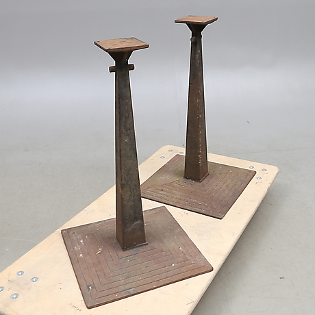 BASE, 2 pcs, cast iron, probably the first half of the 20th century ...