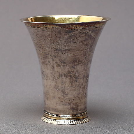 JOHAN FREDRIK HOLLMAN, cup, silver, Skänninge, 1797. Silver & Metals ...