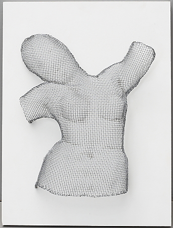 KIA BERGQUIST. "Dance all night...", net sculpture, signed and dated ...