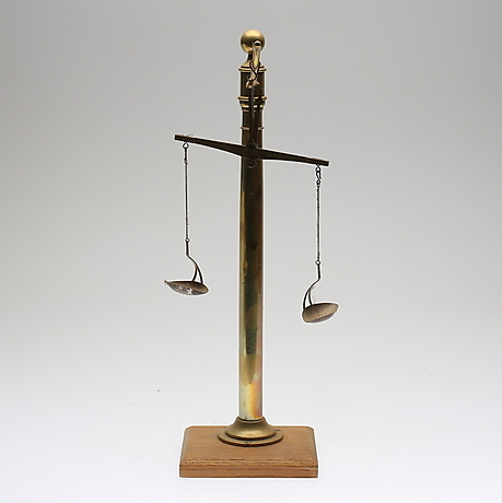 BALANCING SCALE, brass, 20th century. Silver & Metals - Pewter, Brass ...
