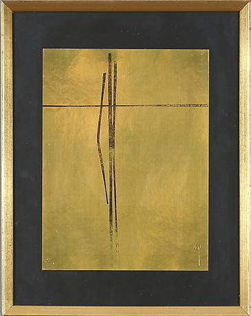 ARNE OLSSON. Beach edge, lithograph, HC monogram signed. Art ...