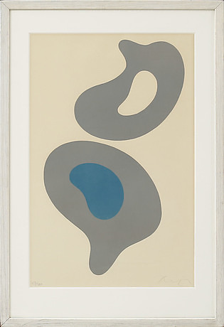 HANS (JEAN) ARP. "Configuration" 1951. Color lithograph, signed and ...