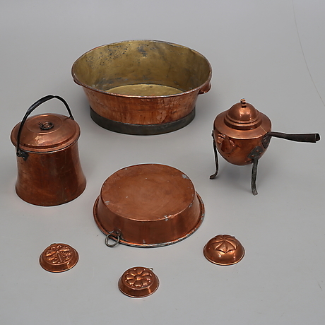COPPER OBJECTS, 7 pcs, 19th and 20th century. Silver & Metals - Pewter ...