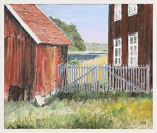 IVAN NOVOTNY. By Alsterån in Alsterbro, OIL on canvas, signed. Art ...