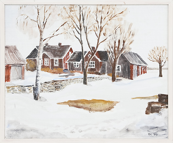 IVAN NOVOTNY. Ölandsgård, OIL on canvas, signed and dated 1996. Art ...