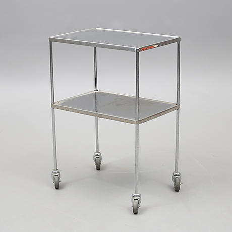 RULLVAGN, rostfri, 1900-talets andra hälft. Möbler - Bord - Auctionet