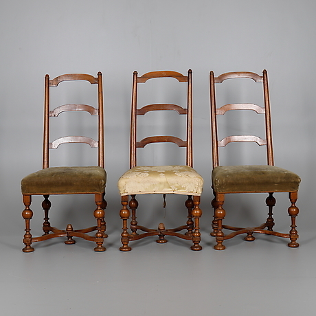 STEGSTOLAR, tre stycken, William & Mary stil. Möbler - Fåtöljer ...