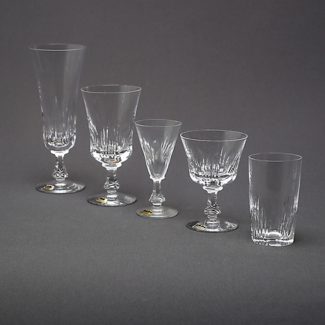 GLASSWARE PARTS, 55 parts, including champagne cones, Boda Åfors. Glass ...