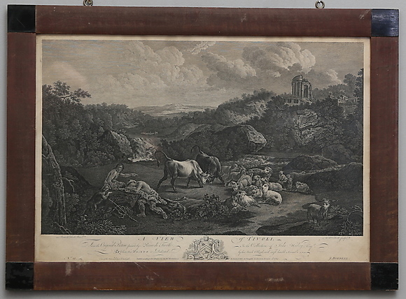JOHN BOYDELL. engraving, "A view of Tivoli", No. 11, "From original ...