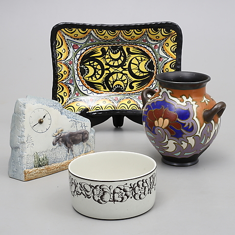 BORDSUR, VAS, FORM, FAT, Jie, Gouda Holland samt "Garden", Stig ...