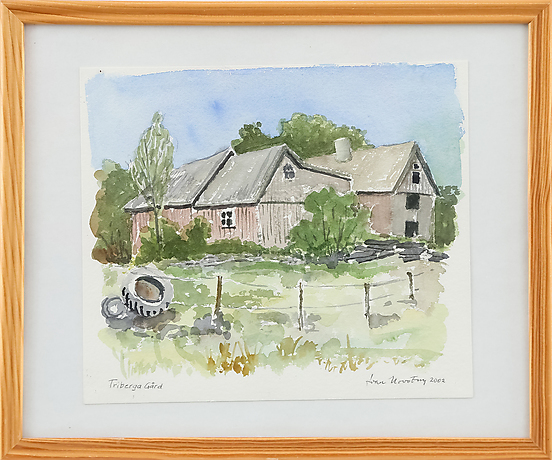 IVAN NOVOTNY. AQUARELL, Triberga farm, Öland, signed and dated 2002 ...