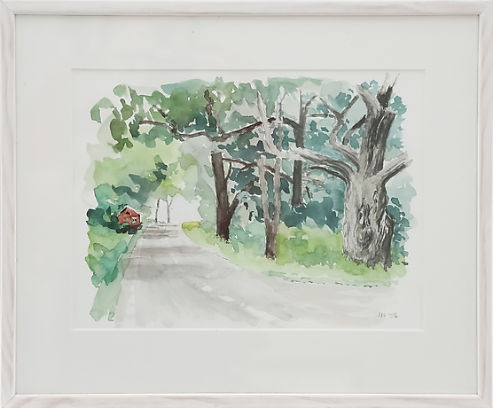 IVAN NOVOTNY. Motiv från Ålem, Akvarell, signerad. Konst - Måleri ...