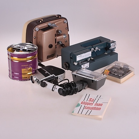 PROJECTOR and ACCESSORIES, 7 parts, i.a. Specto Royal, 20th century ...