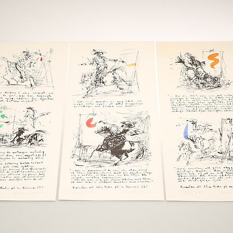 ANDRZEJ PLOSKI. Color lithographs, 3 pieces, signed and numbered. Art ...