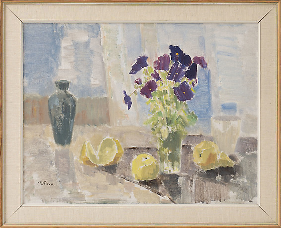 RAGNAR FALK. Flower still life, oil on Board, signed. Art - Paintings ...