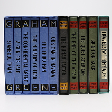 GRAHAM GREENE'S ENTERTAINMENTS IN DELICIOUS FOLIO SOCIETY EDITION ...