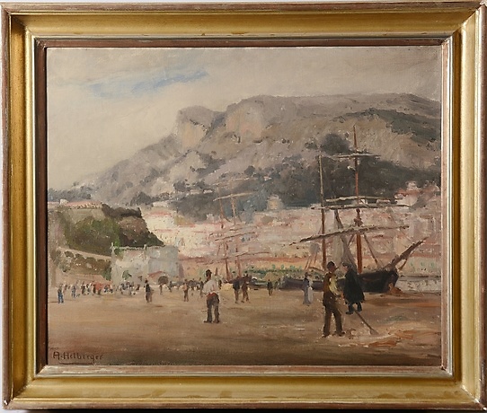 ALFRED HELLBERGER. Oil on canvas. Art - Paintings - Auctionet