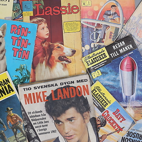 COMICS, Illustrated Classics, Lassie, Mike Landon, Mid 20th Century ...