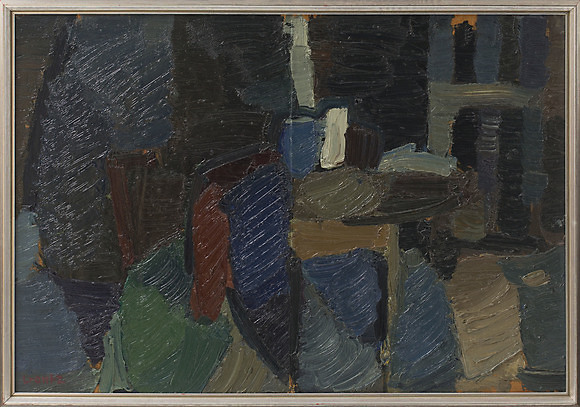 BENGT CRANTZ. Composition, oil on Board, signed. Art - Paintings ...
