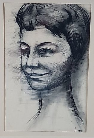 PETER LOEW "GIRL PORTRAIT". Art - Paintings - Auctionet