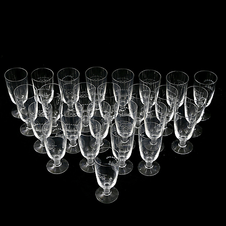 COFFEE GLASS 26 pcs, Olympics in Athens 2004, Jens Leek. Glass ...