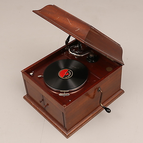 CRANK GRAMOPHONE, labeled His Masters Voice. Miscellaneous - Technica ...