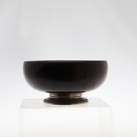 1920S STAINED ELM MAZER BOWL WITH SILVER BASE. Swedish Folk Art - Bowls ...
