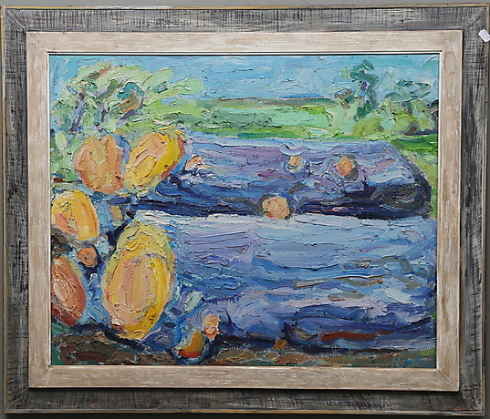 KARL HALL. Olja på duk, signerad. Konst - Måleri - Auctionet