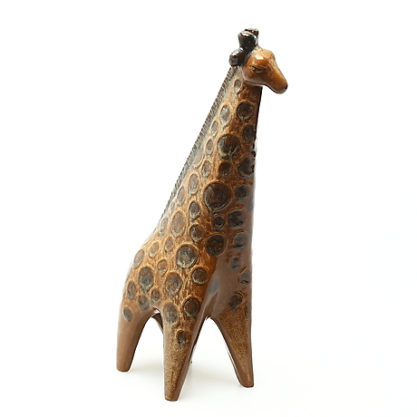 FIGURE, stoneware, giraffe, Lisa Larson, Gustavsberg. Ceramics ...