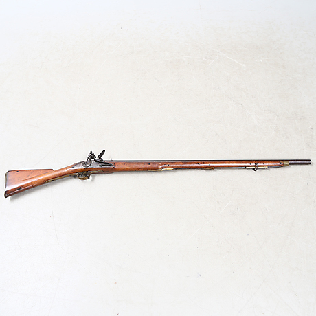 FLINT LOCK RIFLE, Tower, first part of the 19th century. Weapons ...