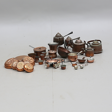COPPER ITEMS, A Collection, 1800s / 1900s. Silver & Metals - Pewter ...