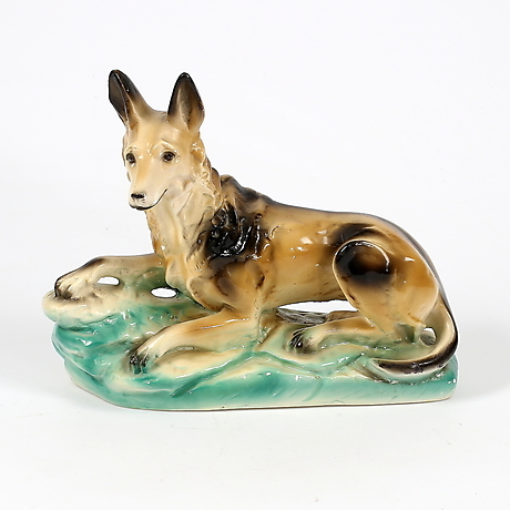 FIGURINE, plaster, "Schäfer", mid-20th century. Ceramics & Porcelain ...