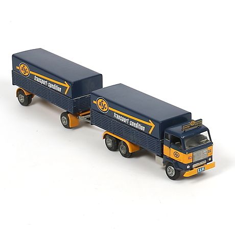 LASTBIL, plåt, ASG, Volvo FB 88, Tekno, Danmark. Leksaker - Auctionet