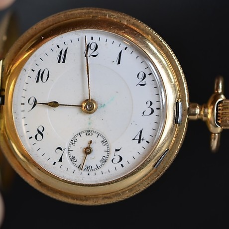POCKET WATCH early 20th century. Remontior Ancre. 14k gold. Clocks ...
