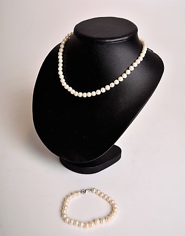 PEARL NECKLACE, BRACELET cultured baroque. Jewellery & Gemstones ...