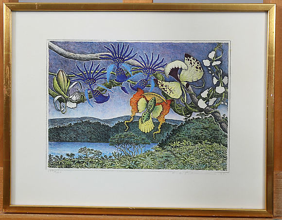 KARL AXEL PEHRSON. Color lithograph, numbered 179/360, signed KA ...