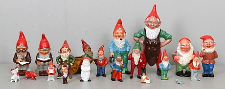 TOMTAR, 20 st, keramik, bl.a. Heissner, 1900-tal. Keramik & Porslin ...