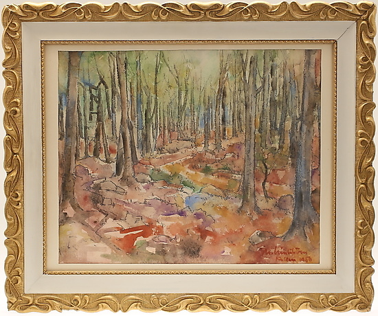 MARTIN LINDSTRÖM. Watercolor, signed 1956. Art - Paintings - Auctionet