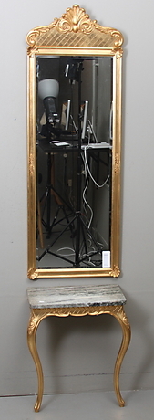 MIRROR with TRYMÅ, rococo style, 20th century. Mirrors - Auctionet