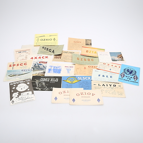 COLLECTION OF AMATEUR RADIO CARDS FROM AROUND THE WORLD. Coins, Medals ...