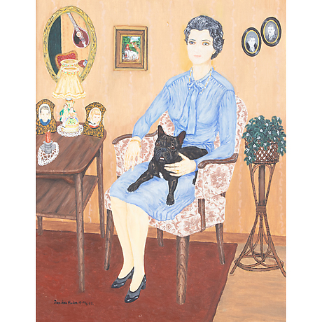 JAN-ÅKE HULDT. Porträtt, olja på duk, signerad. Konst - Måleri - Auctionet